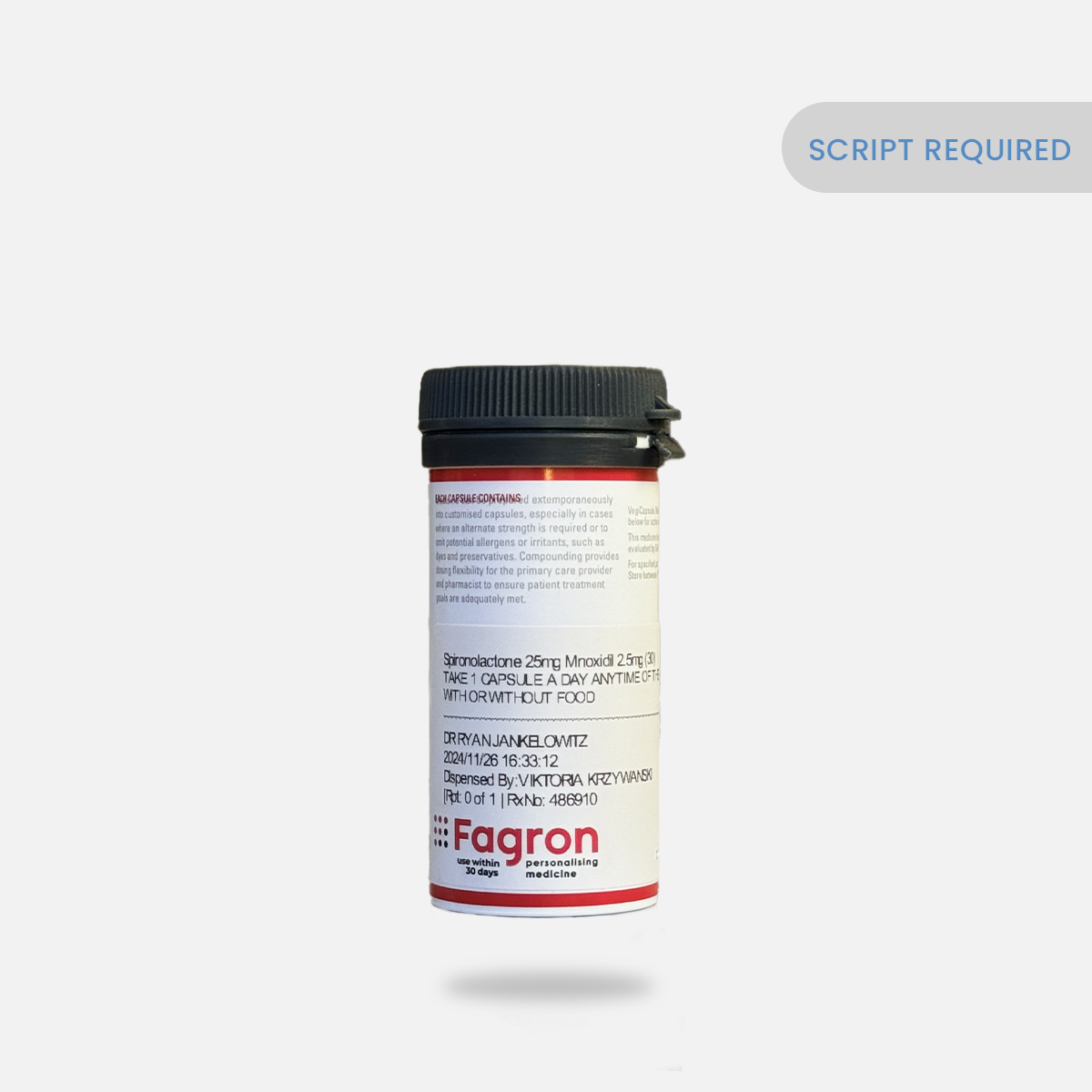 MHR’s Minox(idil) 2.5MG & Spirono(lactone) 25MG Capsules for Women ...